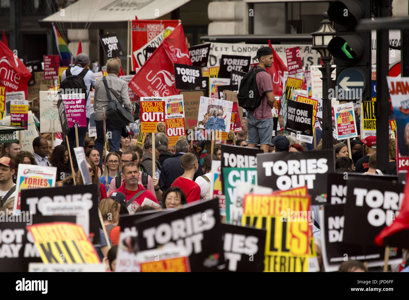 Thousands of people on the Not One More Day, Tories out national ...