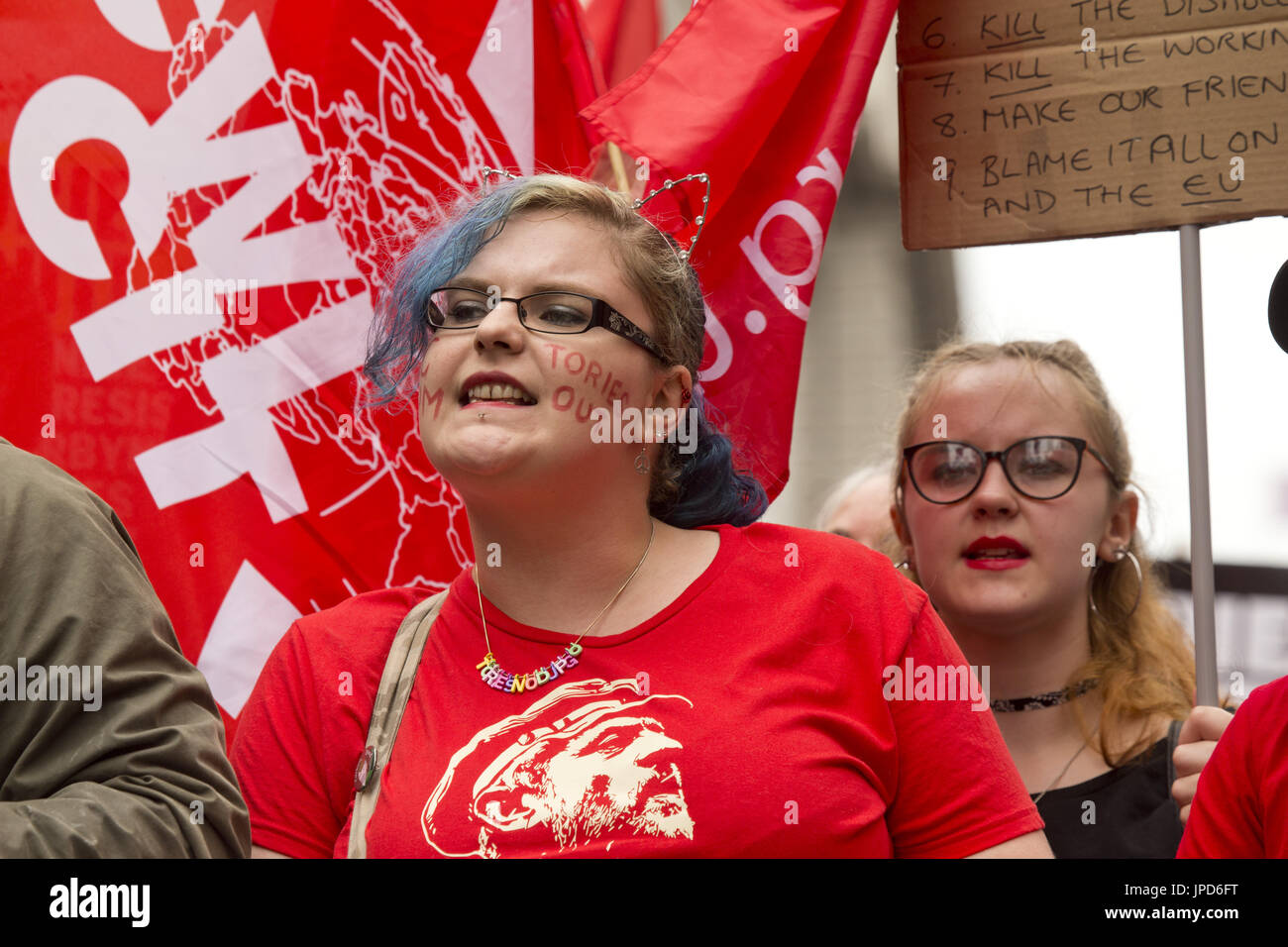 Thousands of people on the Not One More Day, Tories out national ...