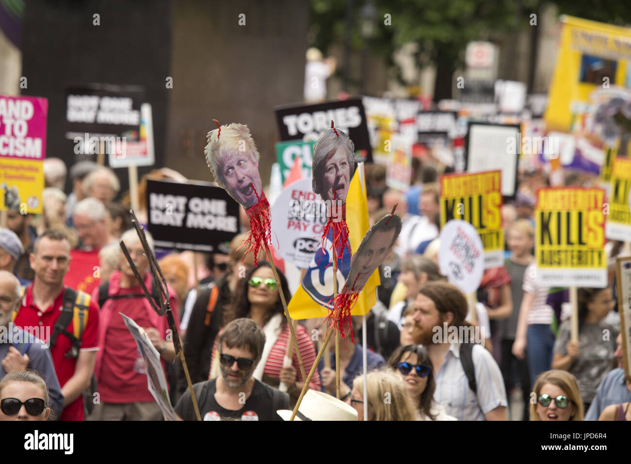 Thousands of people on the Not One More Day, Tories out national ...