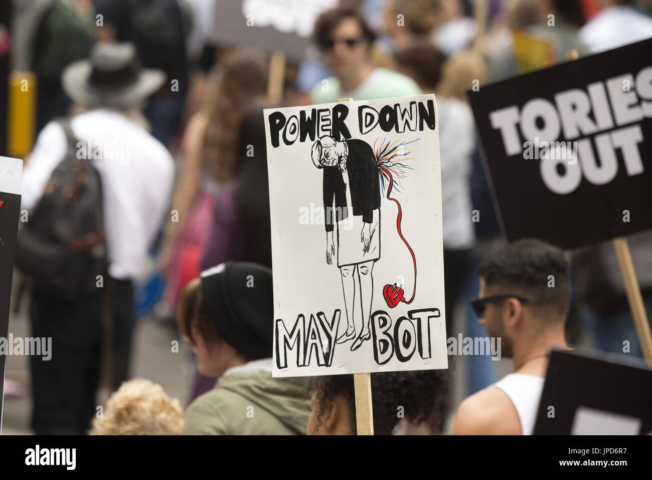 Thousands of people on the Not One More Day, Tories out national ...