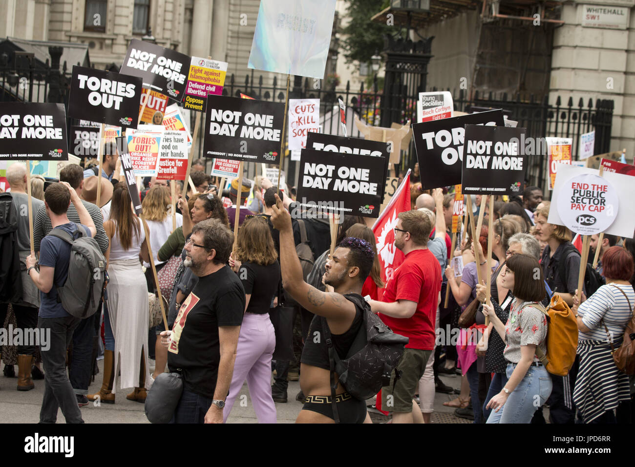 Thousands of people on the Not One More Day, Tories out national ...