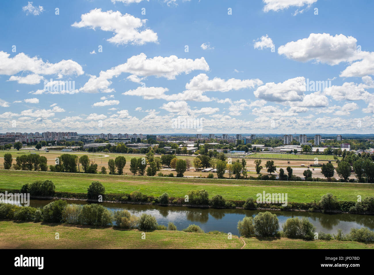 Zagreb sava river from above hi-res stock photography and images - Alamy