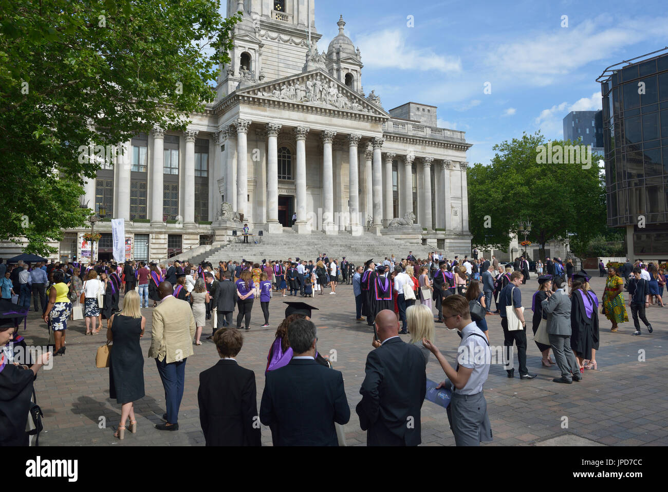 Graduation day at The Guildhall, Portsmouth, Hampshire, England, UK ...
