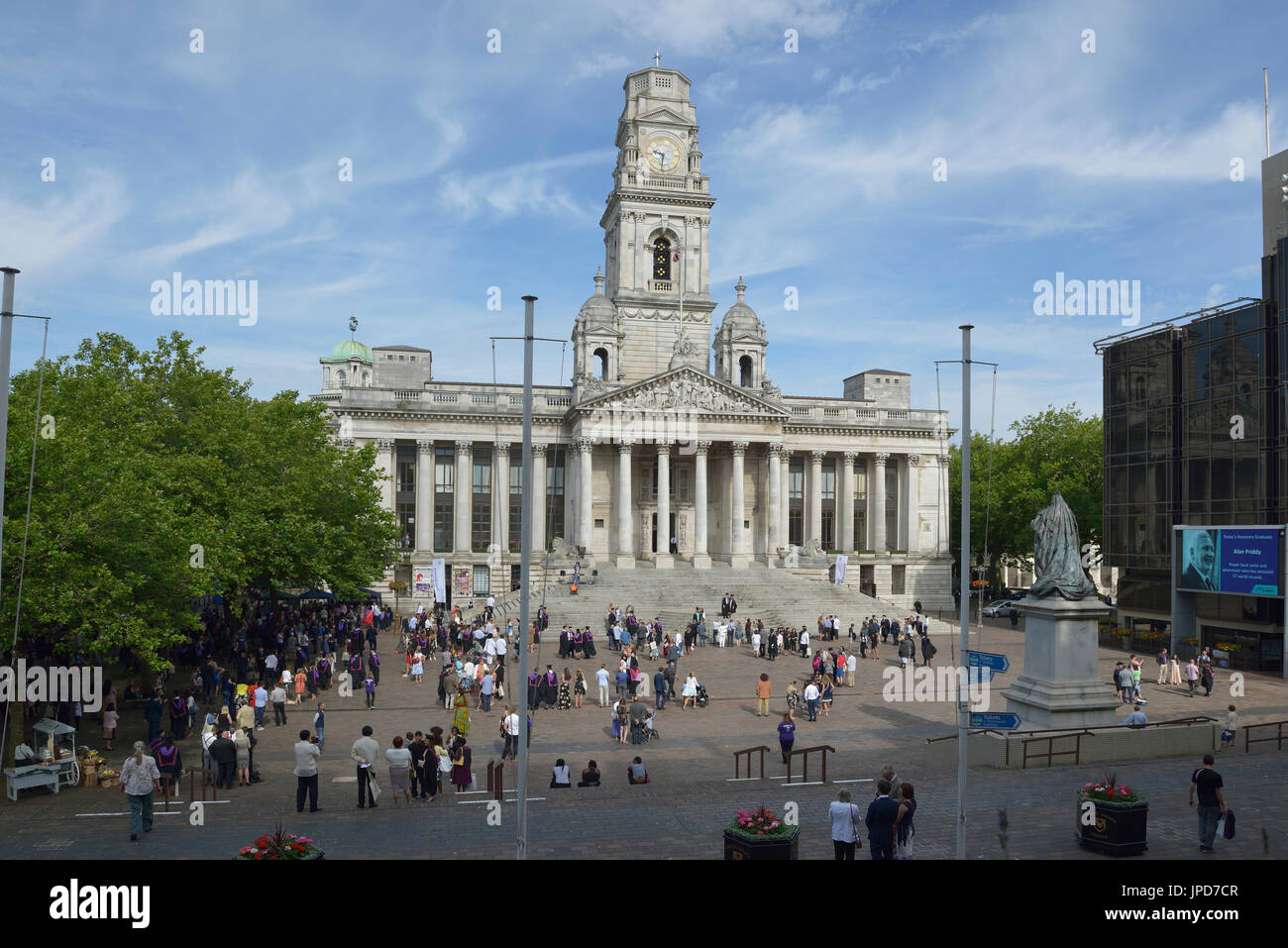 Graduation day at The Guildhall, Portsmouth, Hampshire, England, UK ...