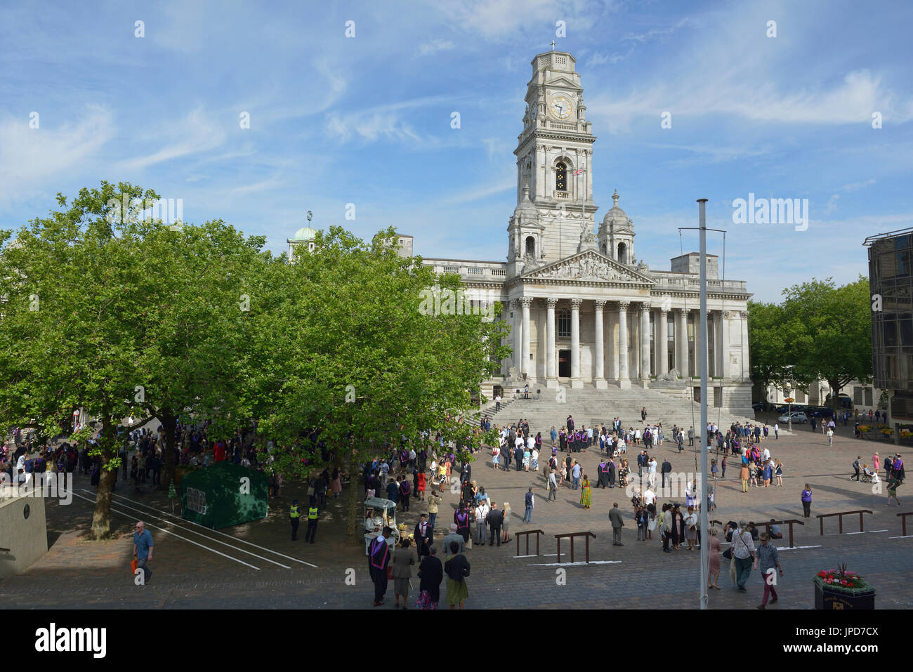 Graduation day at The Guildhall, Portsmouth, Hampshire, England, UK ...