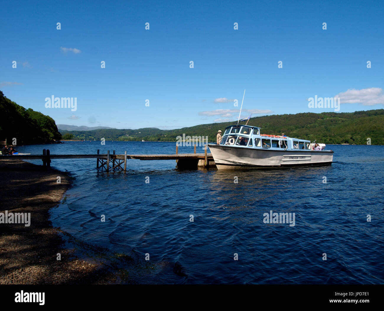 Coniston water lake district boat hi-res stock photography and images ...