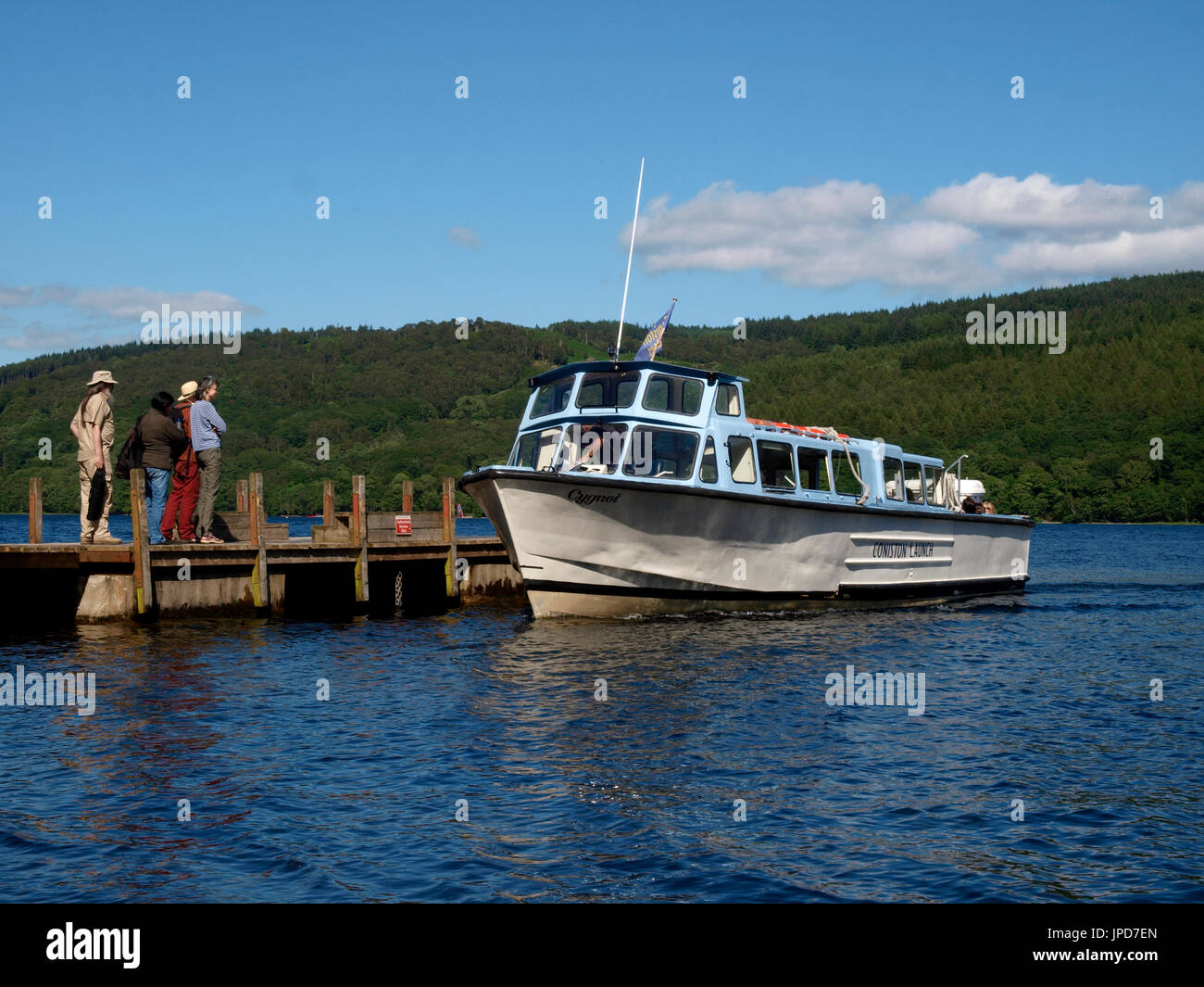 Coniston water lake district boat hi-res stock photography and images ...
