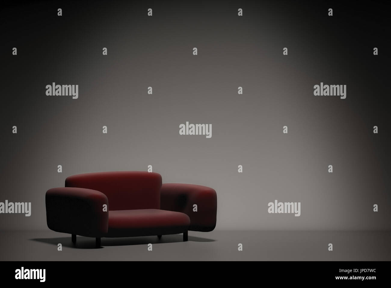 3d rendering leather sofa for interior decoration Stock Photo - Alamy