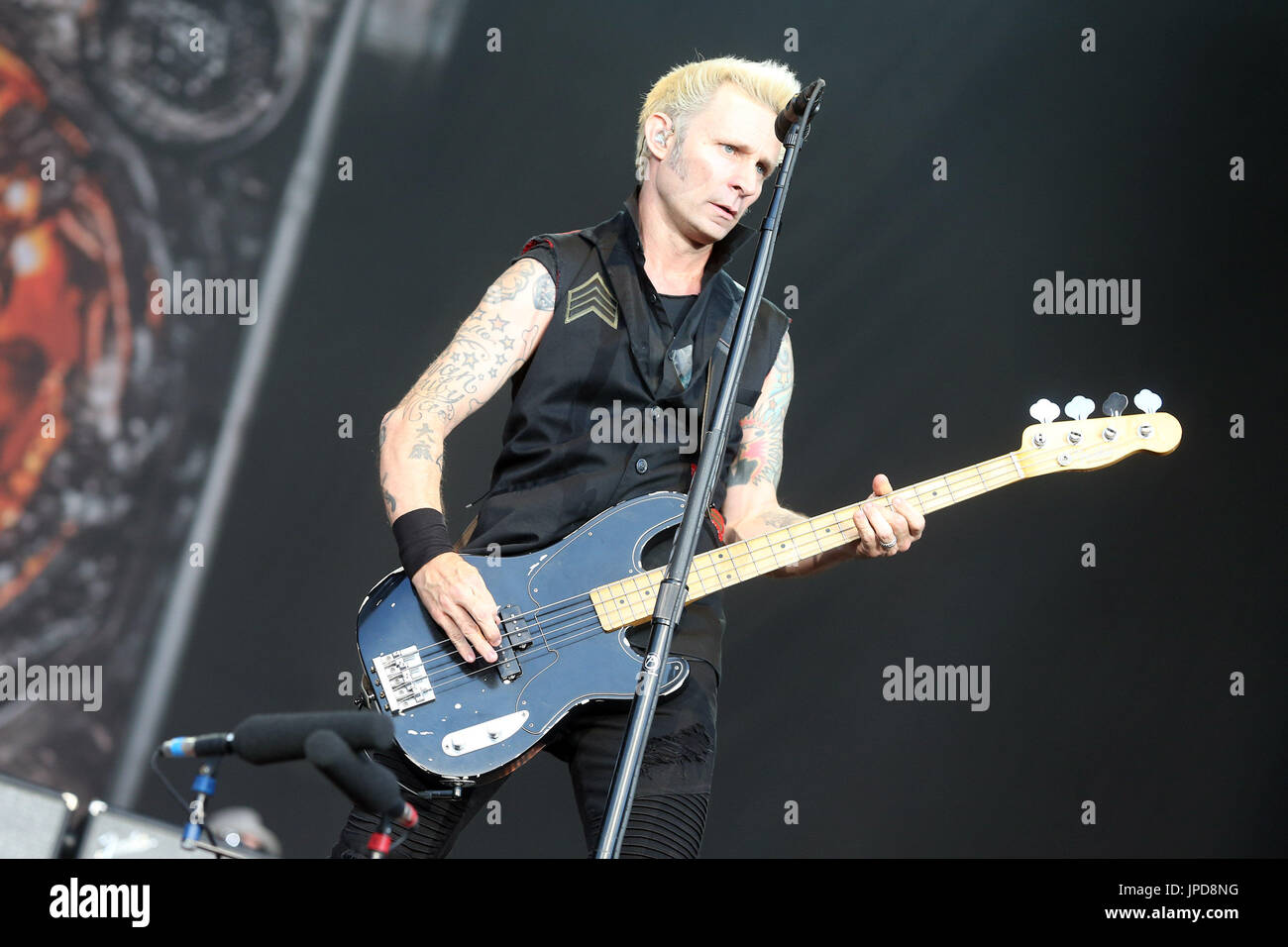 Green Day perform at BST Featuring: Green Day, Mike Dirnt Where: London ...