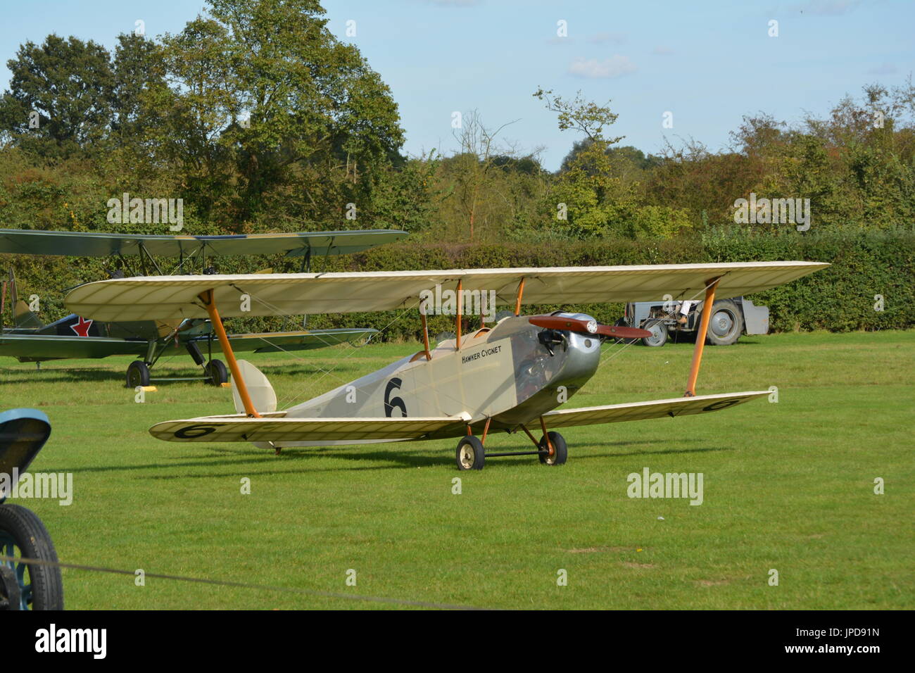 Shuttleworth collection Hawker Cygnet bi plane Stock Photo - Alamy