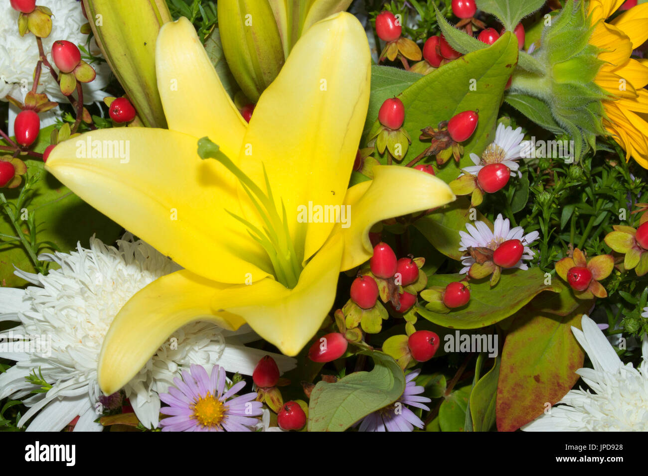 Flower bouquet, Salem Saturday Marker, Salem, Oregon Stock Photo - Alamy