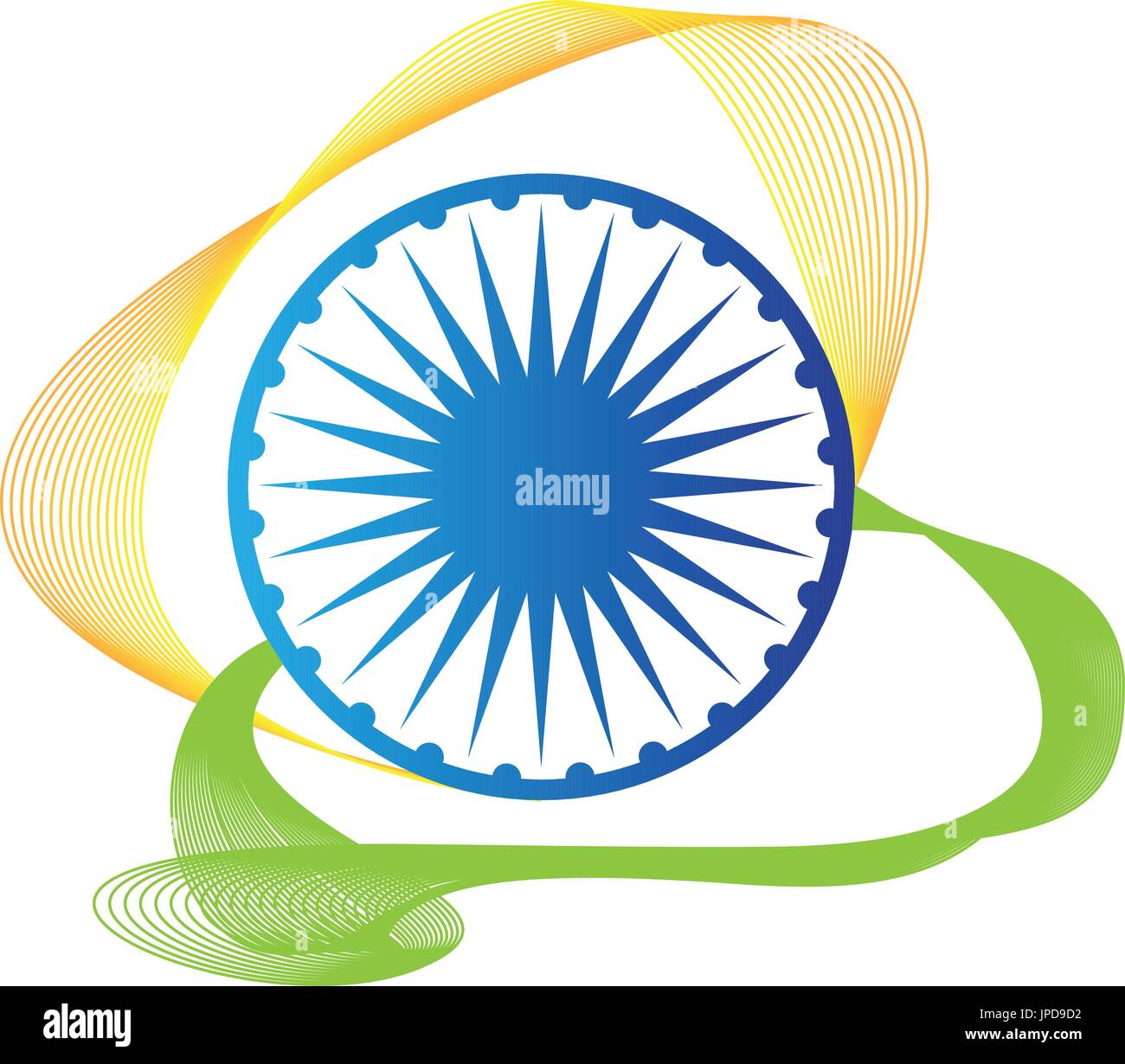 Emblem of the flag of India Stock Vector Image & Art - Alamy