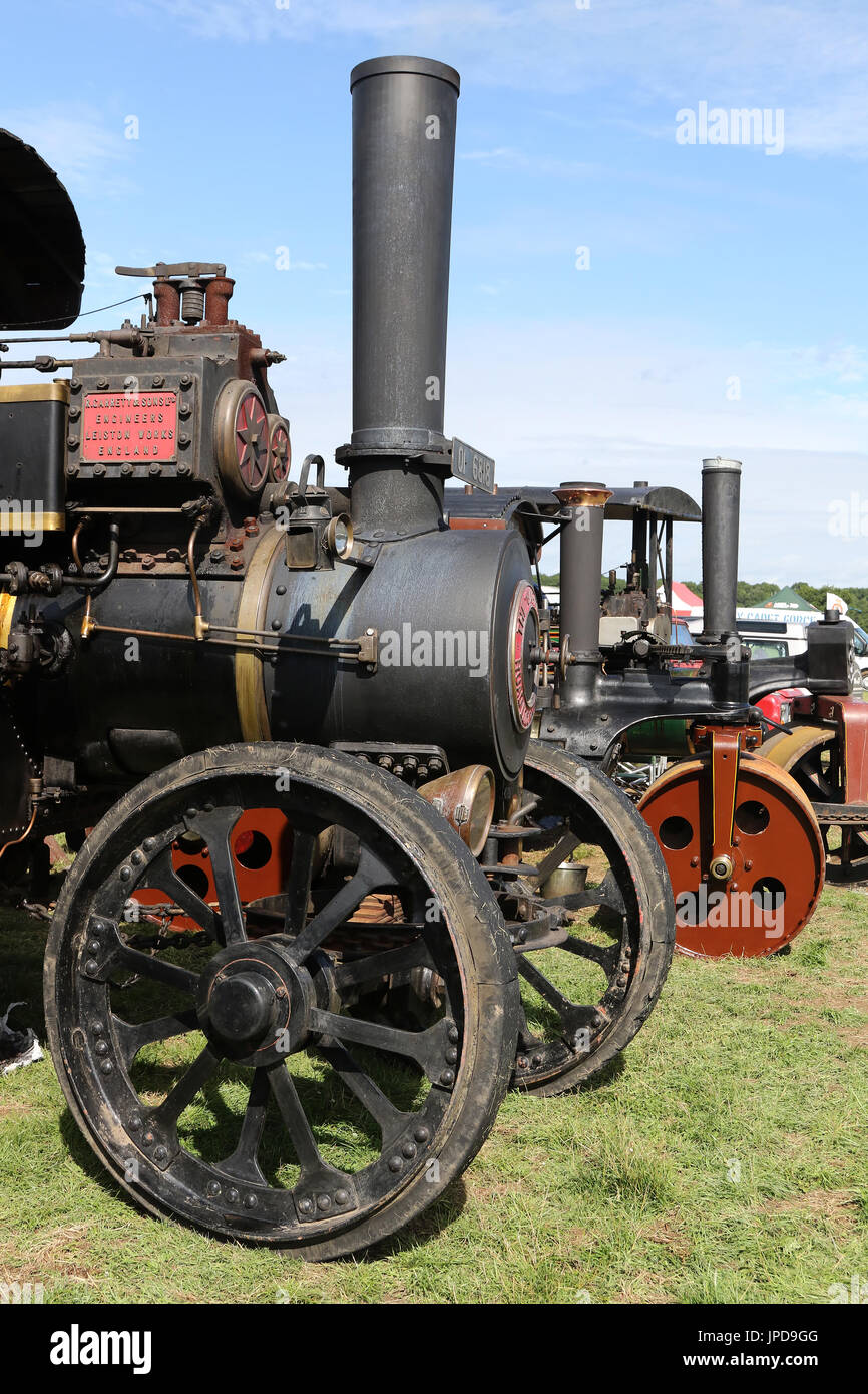Garrett steam traction engine forains cirque plaque métal signe vintage ...