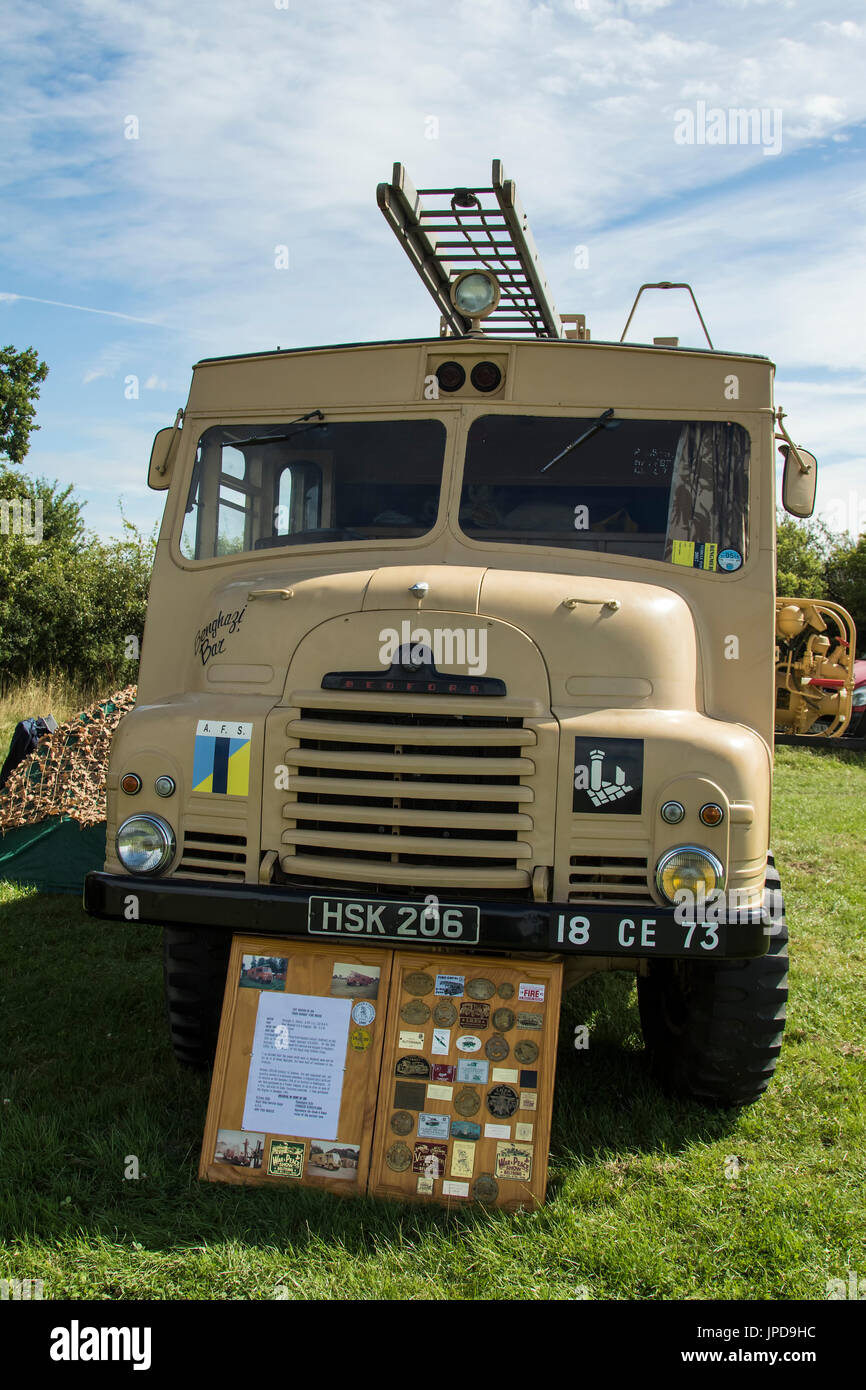 1957 Bedford Green Goddess Fire engine at Ringmer Steam and country ...