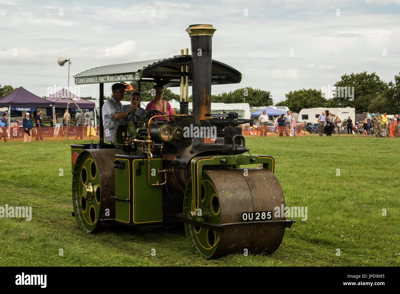 Vintage Steam Roller at Ringmer Steam and Country Show Stock Photo - Alamy