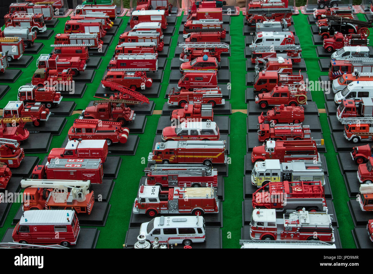 Model Fire Engines on display at Ringmer Steam and country show Stock ...