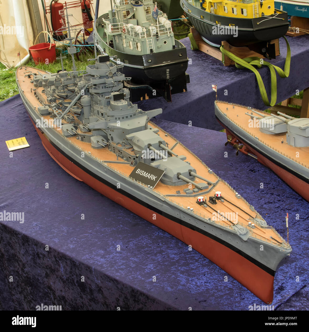 Scale Model of the Bismark on display at the Ringmer Steam and country ...