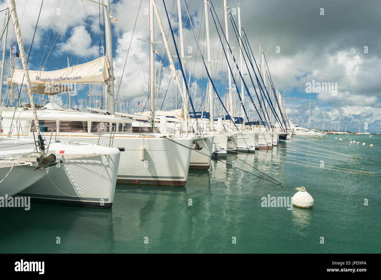 Famous marina of Le Marin in Martinique, Caribbean sea Stock Photo - Alamy