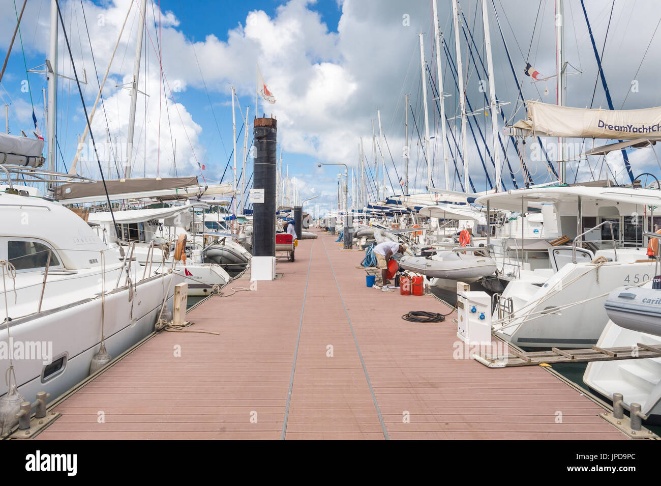 Famous marina of Le Marin in Martinique, Caribbean sea Stock Photo - Alamy