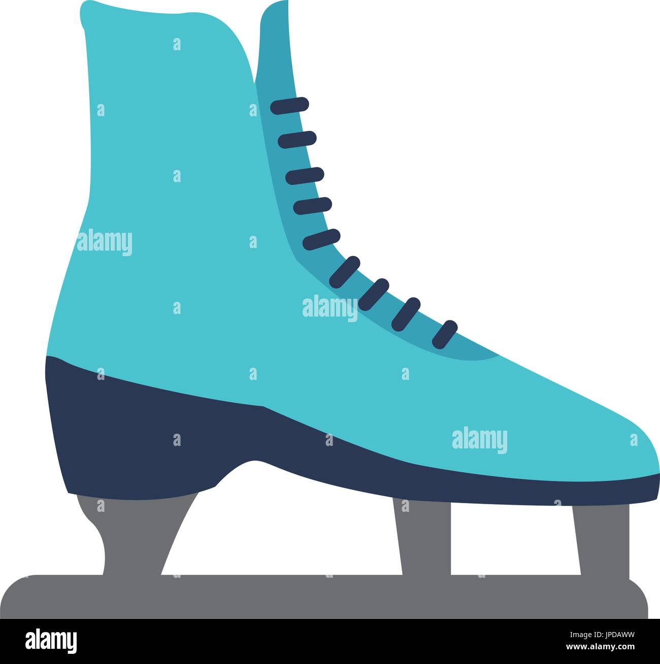 classic ice figure skates sport equipment side view Stock Vector Image ...