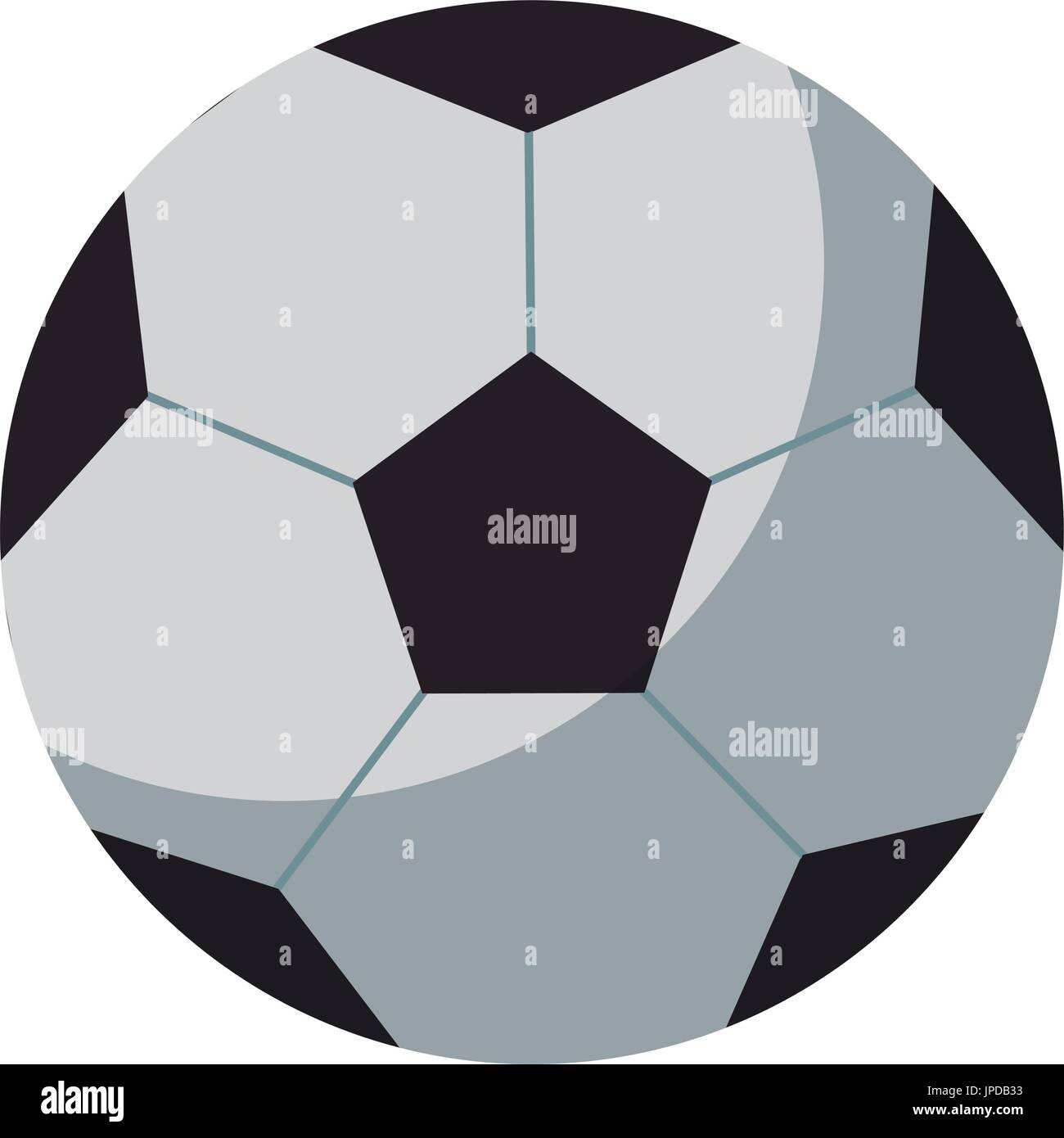 soccer ball for football sports game equipment object Stock Vector ...