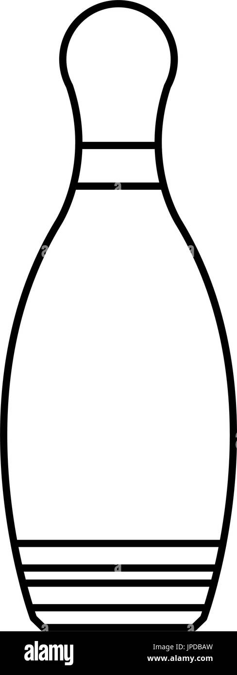 bowling pin tool sport object game Stock Vector Image & Art - Alamy