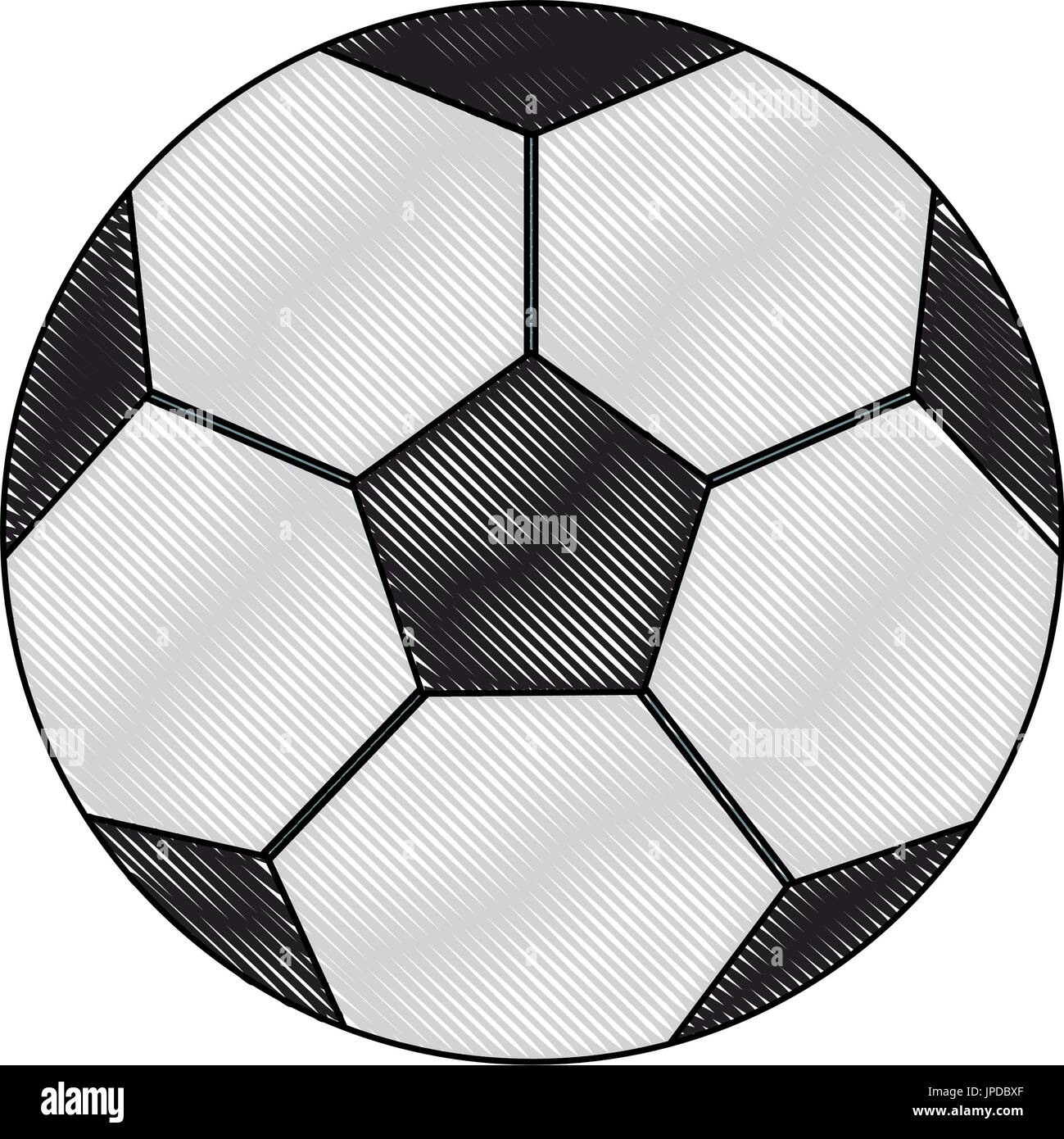 soccer ball for football sports game equipment object Stock Vector ...