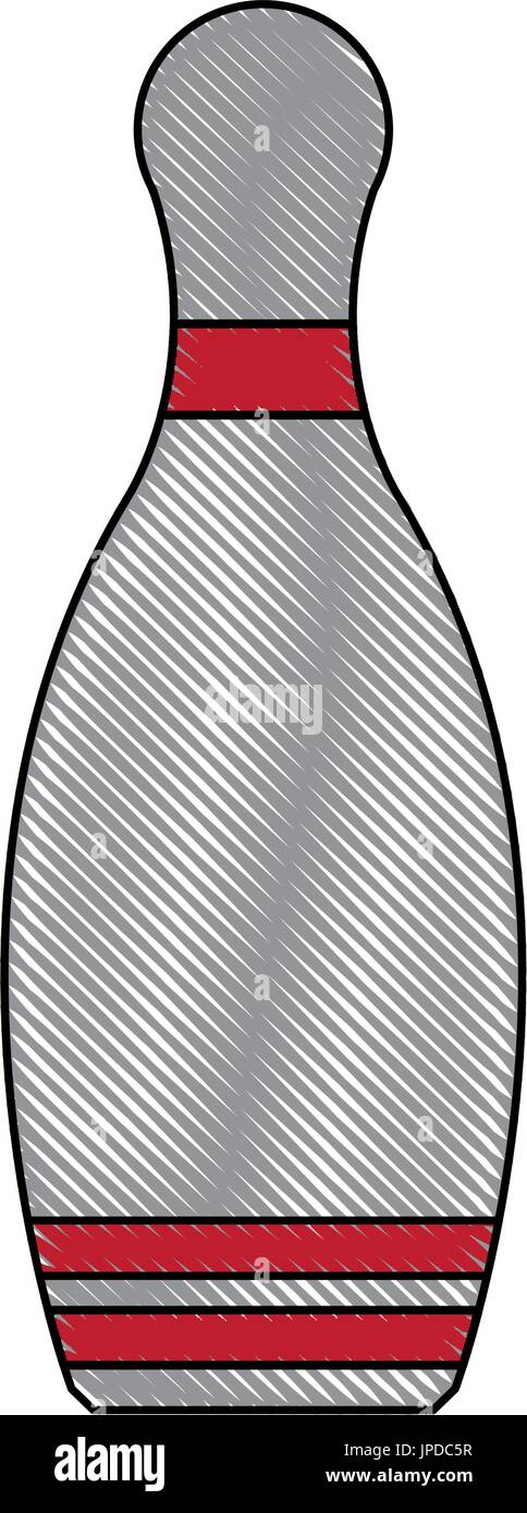 bowling pin tool sport object game Stock Vector Image & Art - Alamy