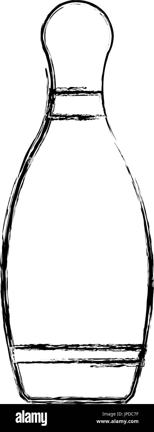 bowling pin tool sport object game Stock Vector Image & Art - Alamy