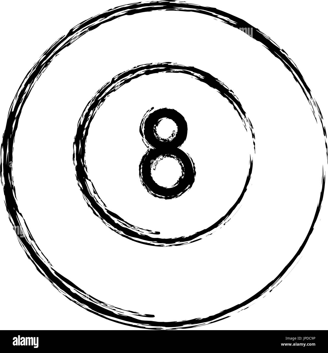 Cartoon eight ball Black and White Stock Photos & Images - Alamy