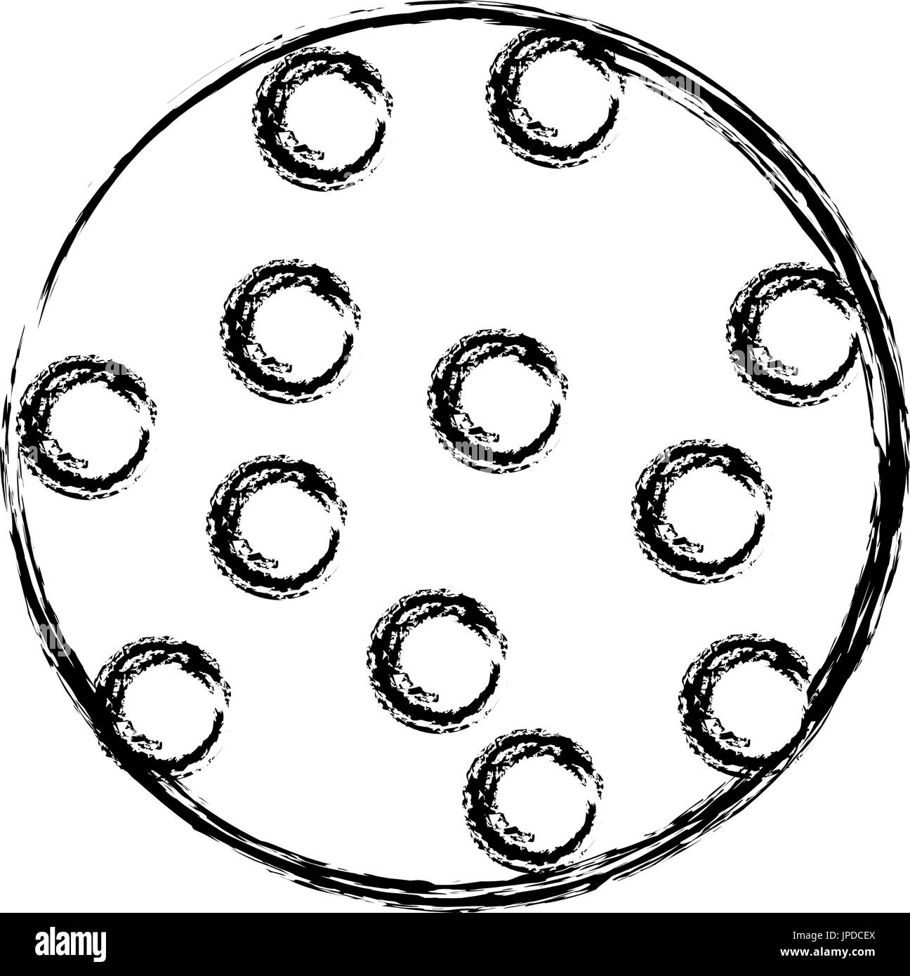golf ball dotted game leisure equipment Stock Vector Image & Art - Alamy