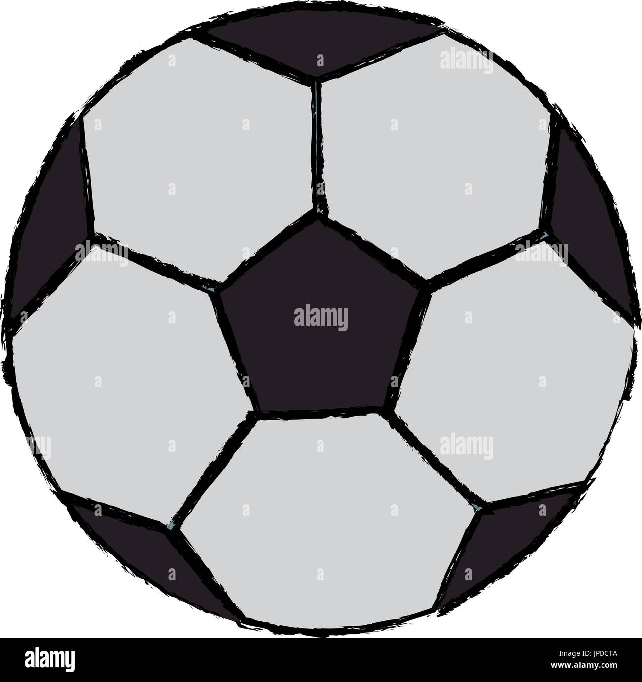 soccer ball for football sports game equipment object Stock Vector ...