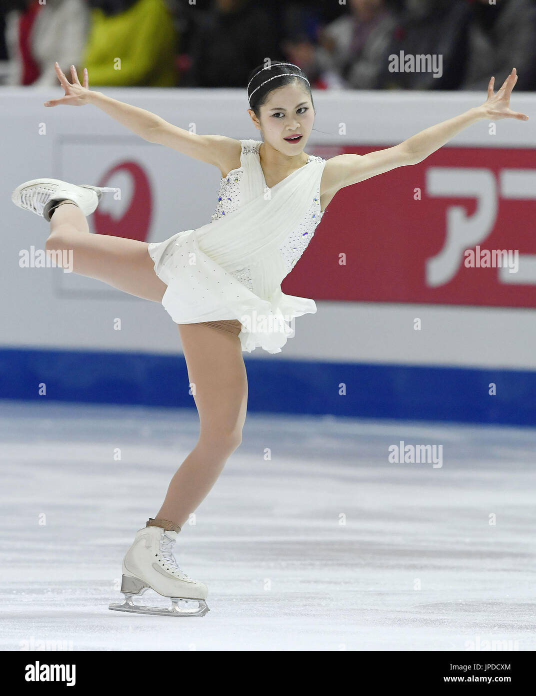 Japan's Satoko Miyahara performs in the free skate during the Grand Prix Final in Marseille on ...