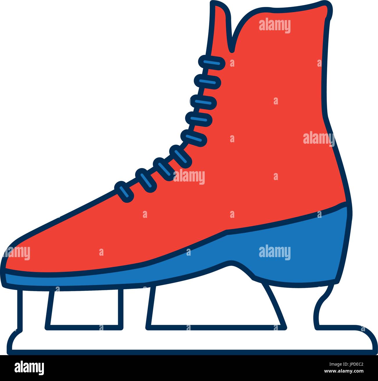 Ice Skate Boot Icon Cartoon Stock Photos & Ice Skate Boot Icon Cartoon ...