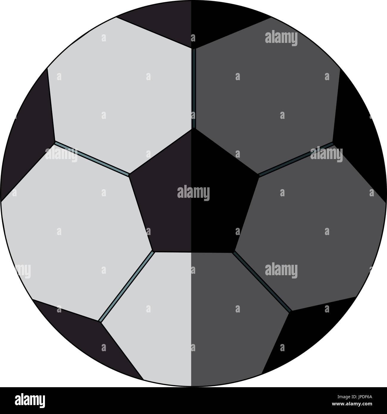 soccer ball for football sports game equipment object Stock Vector ...