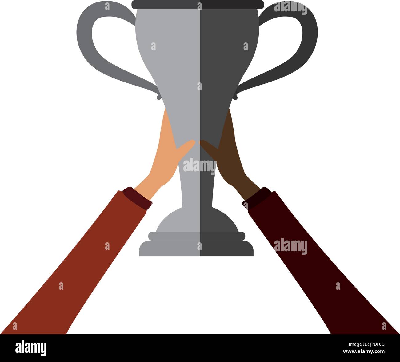 hands holding trophy sport winner championship Stock Vector Image & Art ...