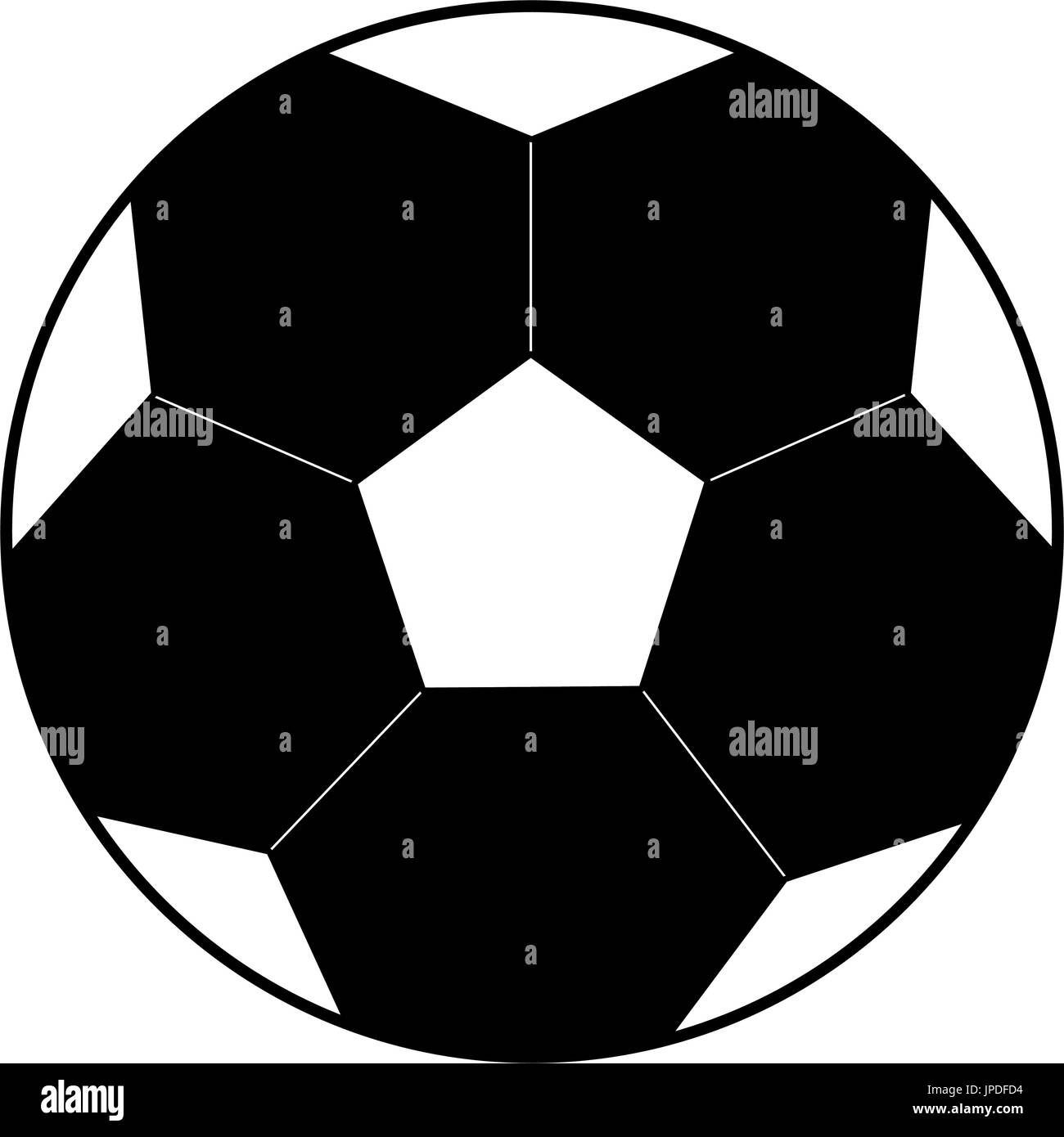 soccer ball for football sports game equipment object Stock Vector ...