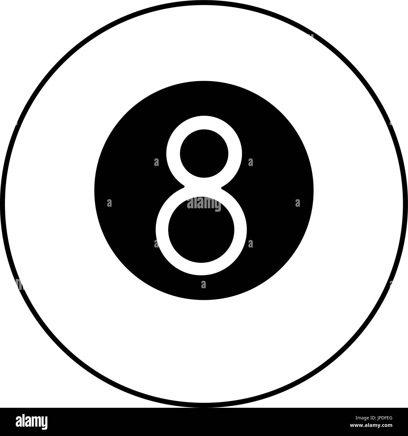 Number Eight Ball Stock Vector Images - Alamy