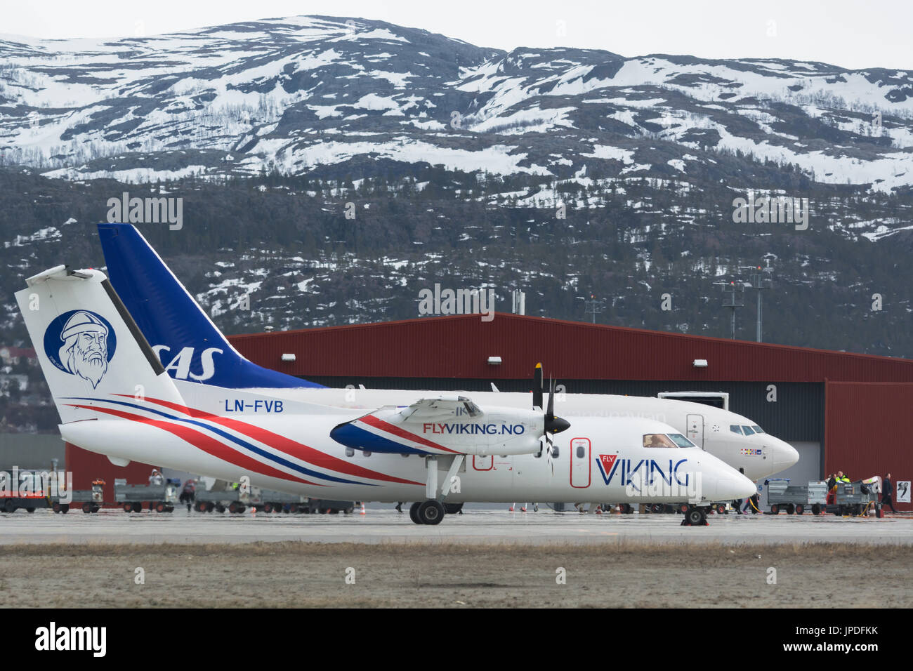 Norwegian airline Flyviking plane Stock Photo - Alamy