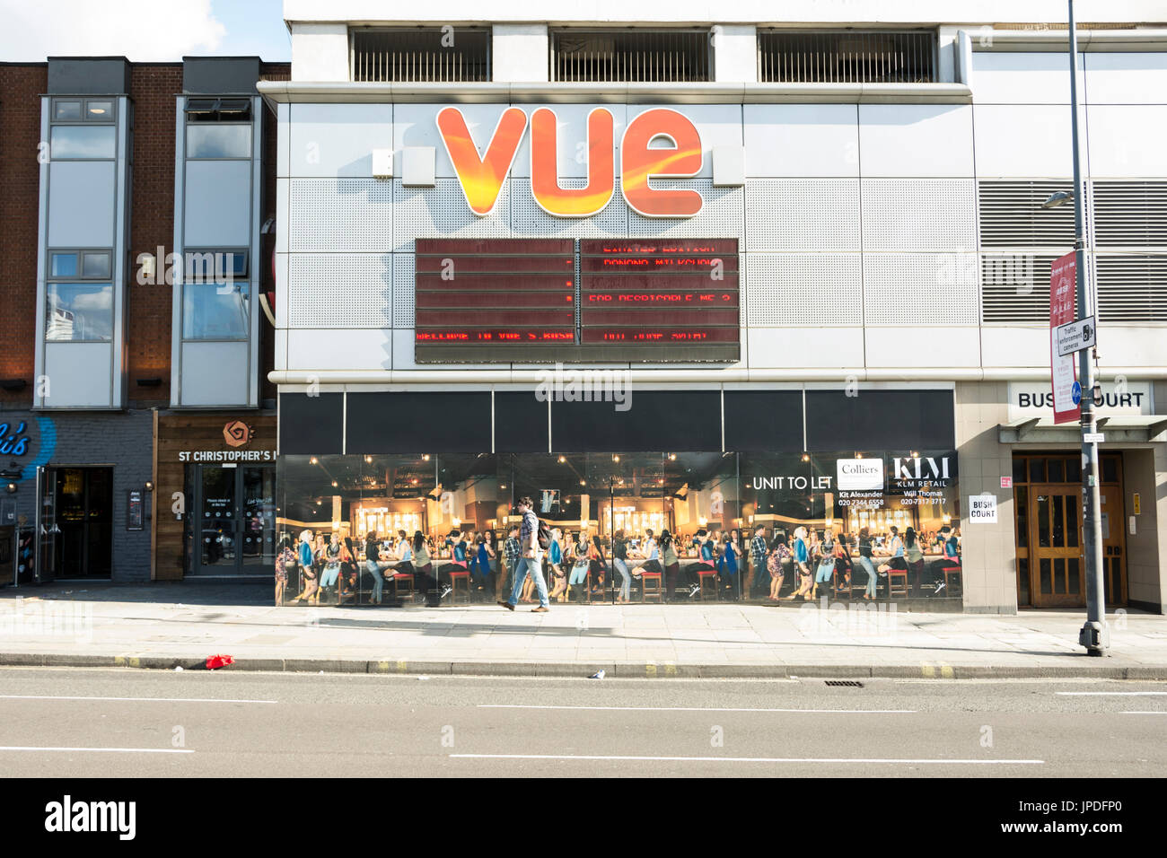 Exterior of the Vue cinema complex in Shepherds Bush, London, UK Stock ...