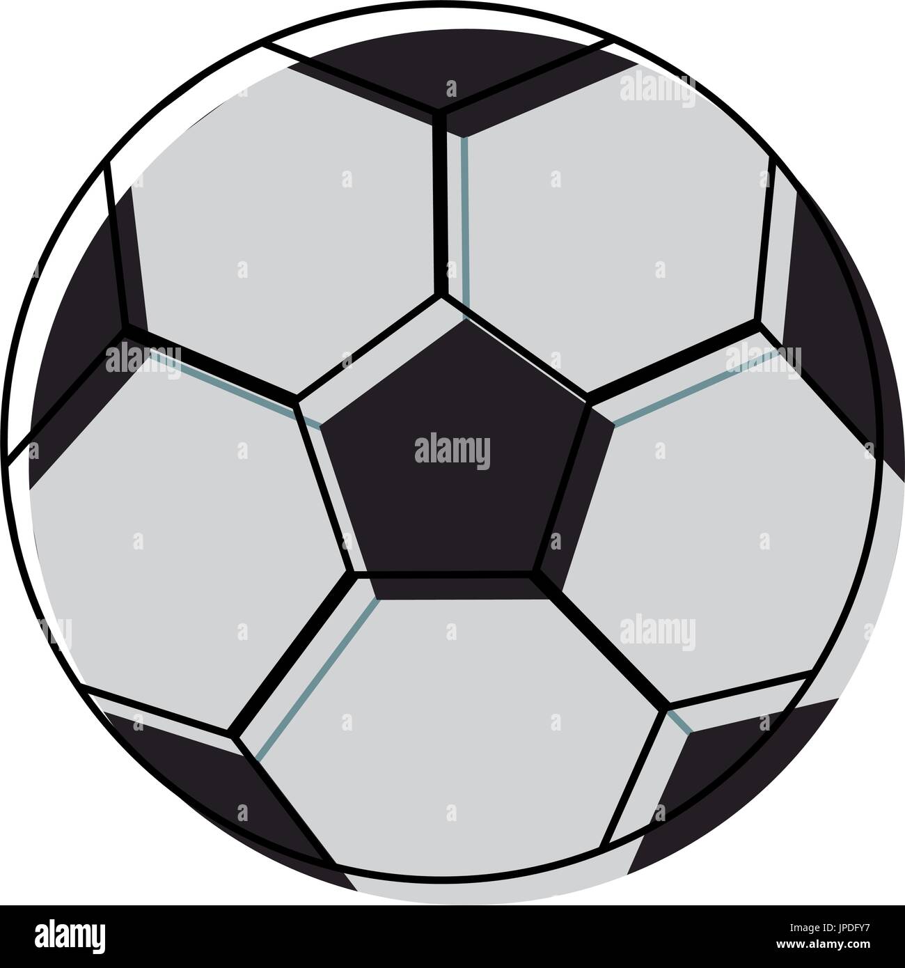 soccer ball for football sports game equipment object Stock Vector ...