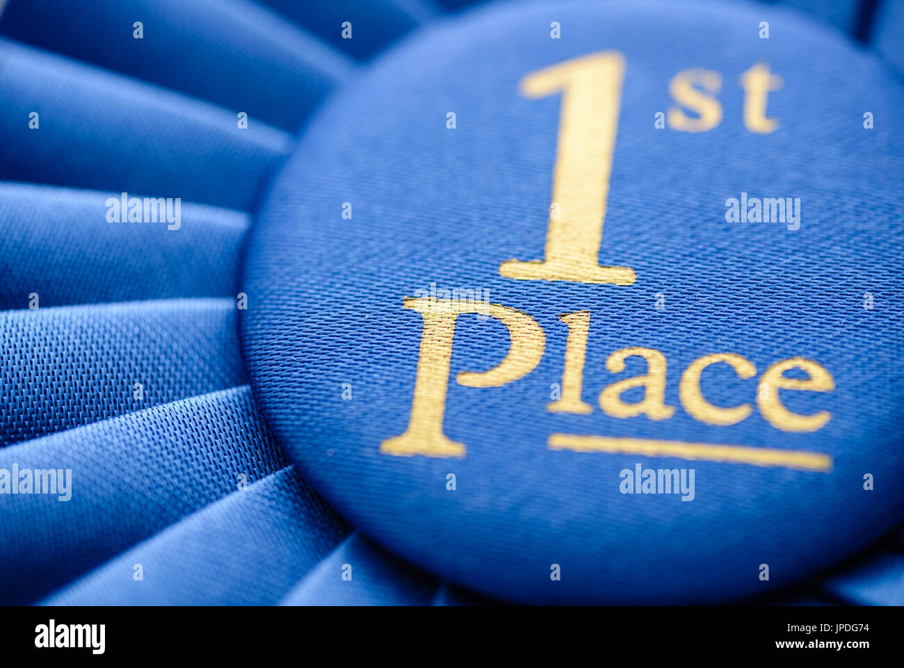 First prize blue ribbon hi-res stock photography and images - Alamy
