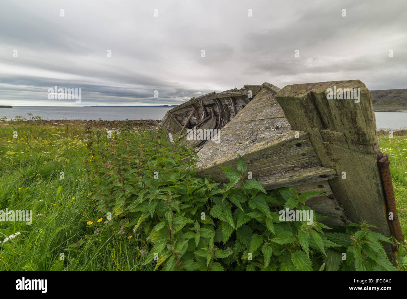 Hamningberg Finnmark arctic old abandoned Stock Photo - Alamy