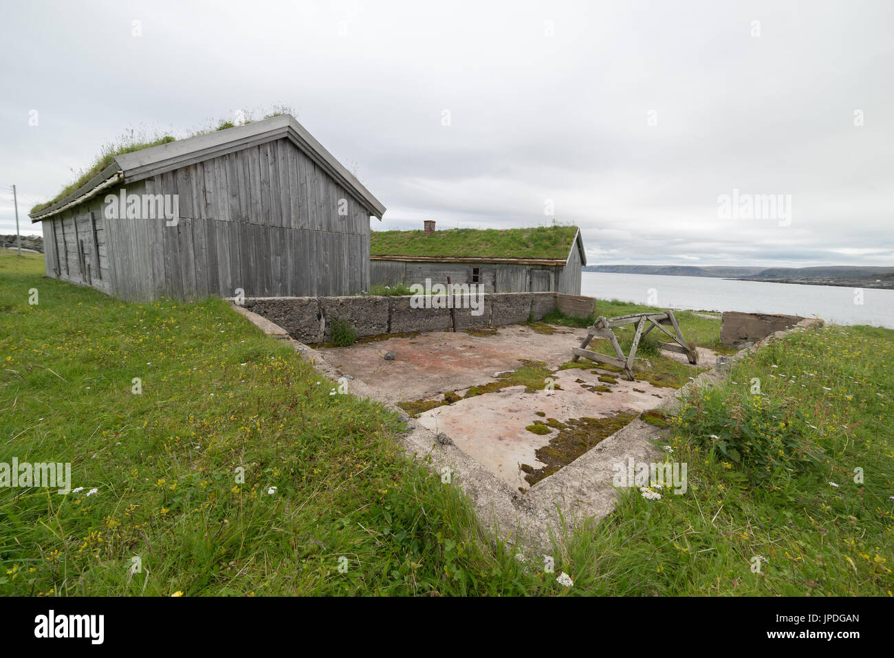 Hamningberg Finnmark arctic old abandoned Stock Photo - Alamy