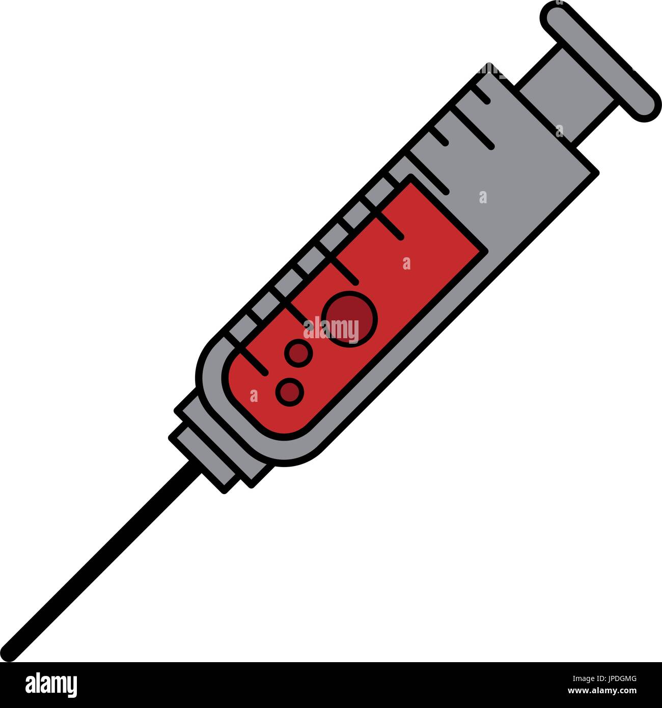 syringe with blood icon image Stock Vector Image & Art - Alamy