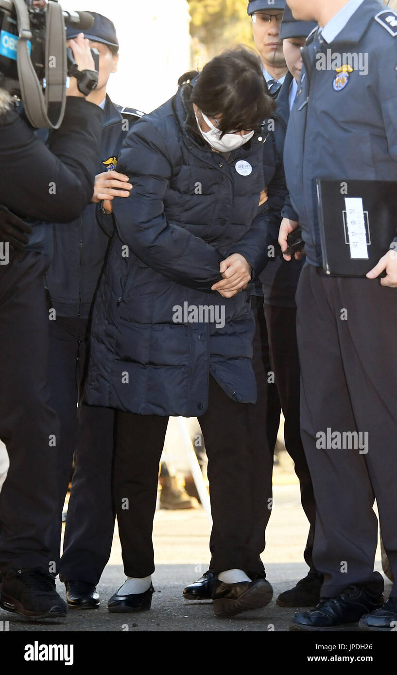 Choi Soon Sil, a longtime close friend of South Korean President Park ...