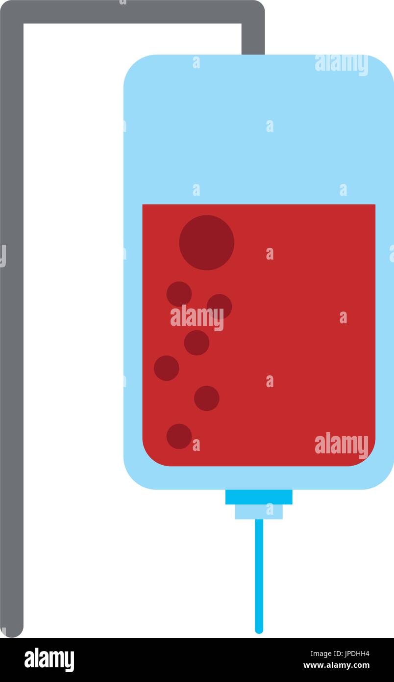 iv bag with blood icon image Stock Vector Image & Art - Alamy