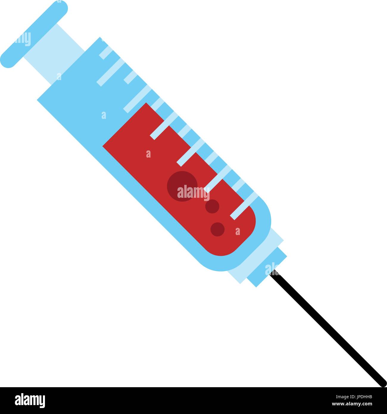 syringe with blood icon image Stock Vector Image & Art - Alamy