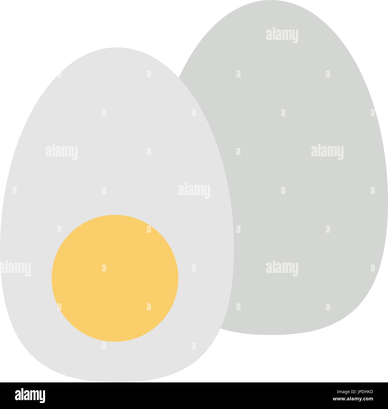 boiled egg in half icon image Stock Vector Image & Art - Alamy
