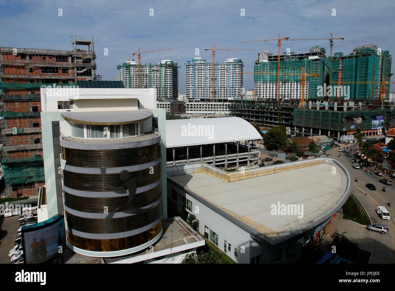 Photo taken Jan. 18, 2017, in Phnom Penh shows new high-rise buildings ...